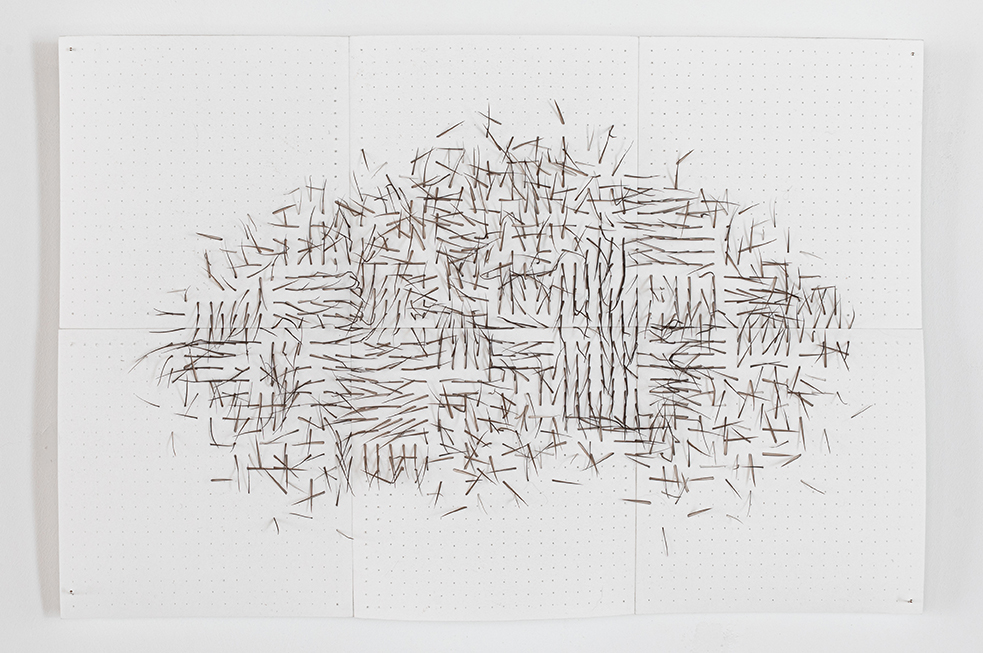 Papier, Sutures séries (Gris) - Luxembourg Art Week